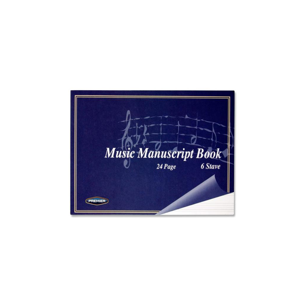 Premier 24pg 6 Stave Music Manuscript Book – Mulveys.ie