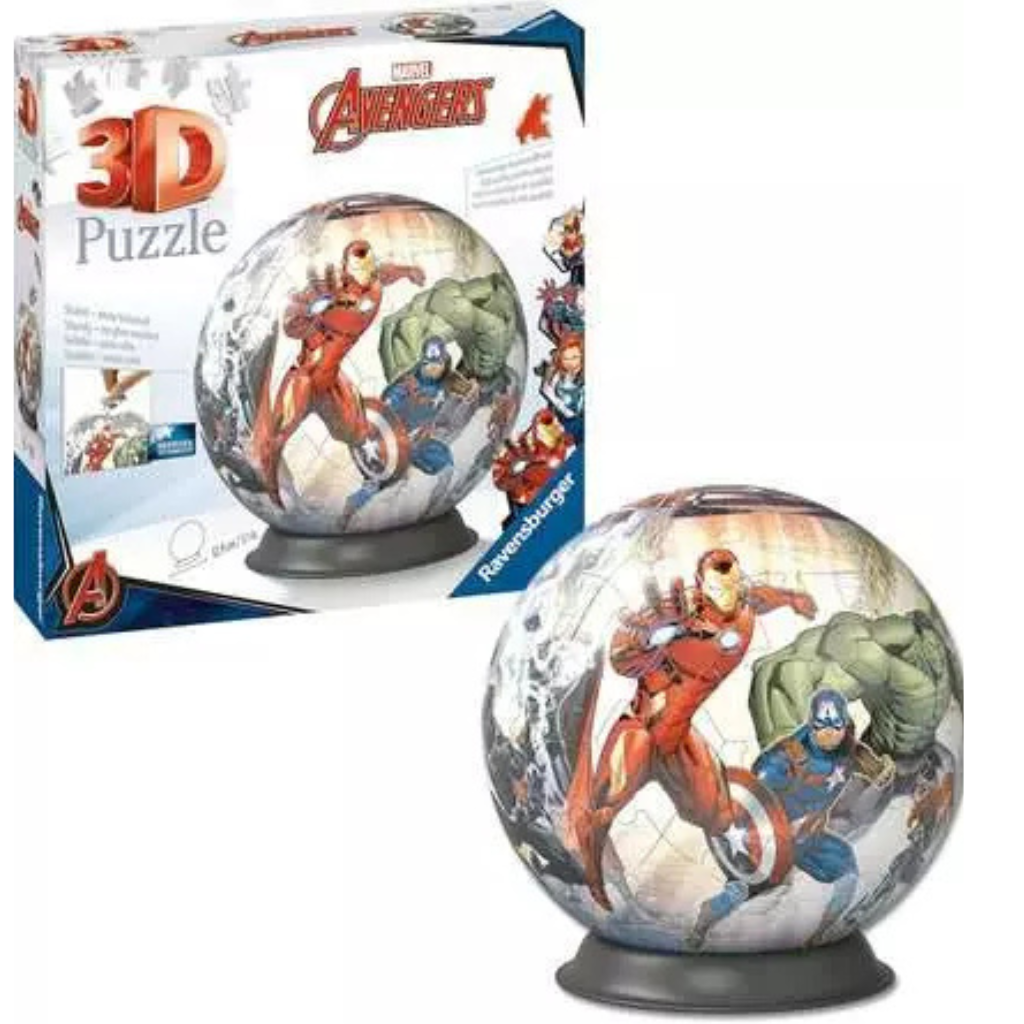 3D Puzzle Ball Marvel Avengers - 72 Pieces – Mulveys.ie
