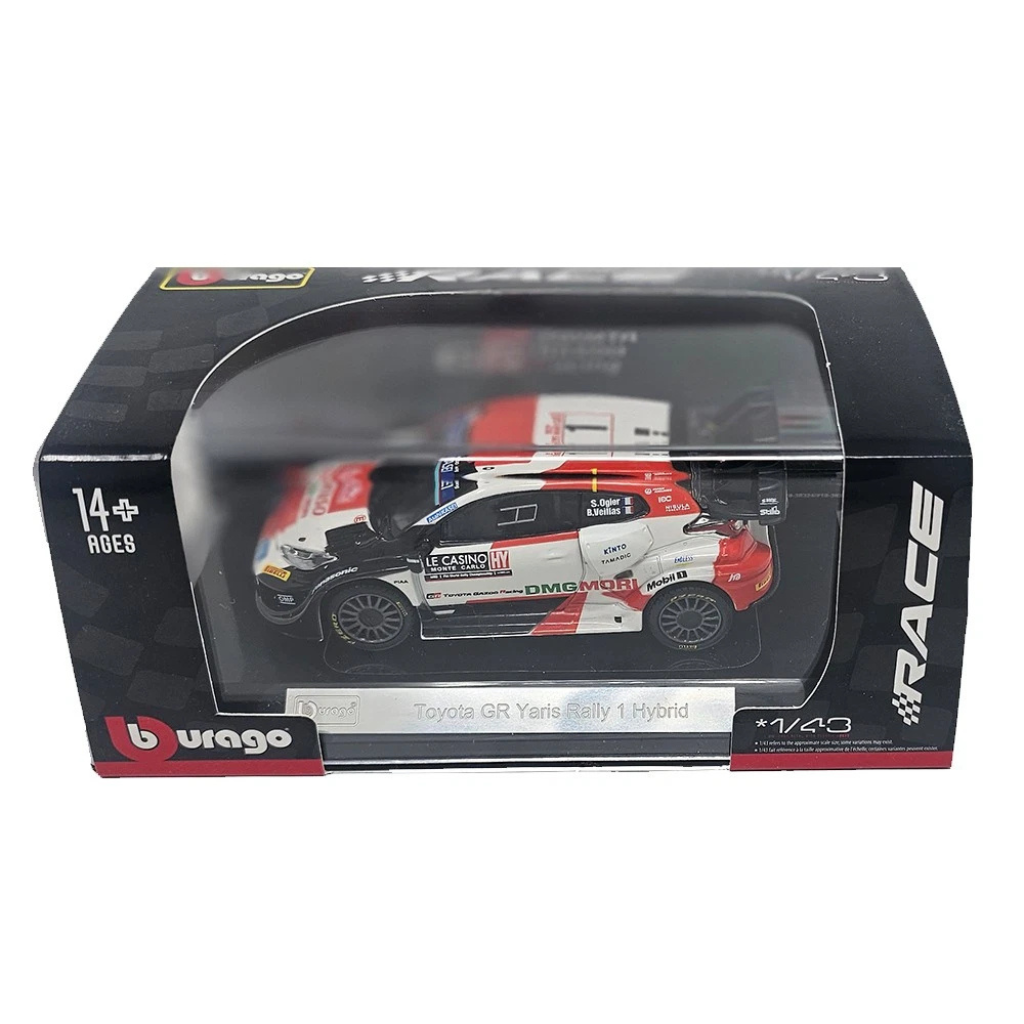 Bburago Toyota WRC Yaris Gazoo Racing 2021 1:43 Diecast Model B18-3831 ...