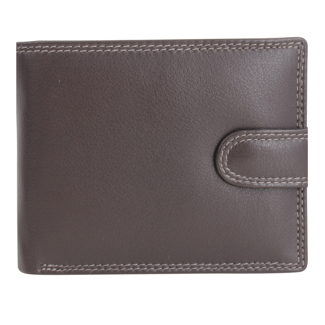 Dalaco Brown Leather Tab Close Wallet with RFID Lining – Mulveys.ie