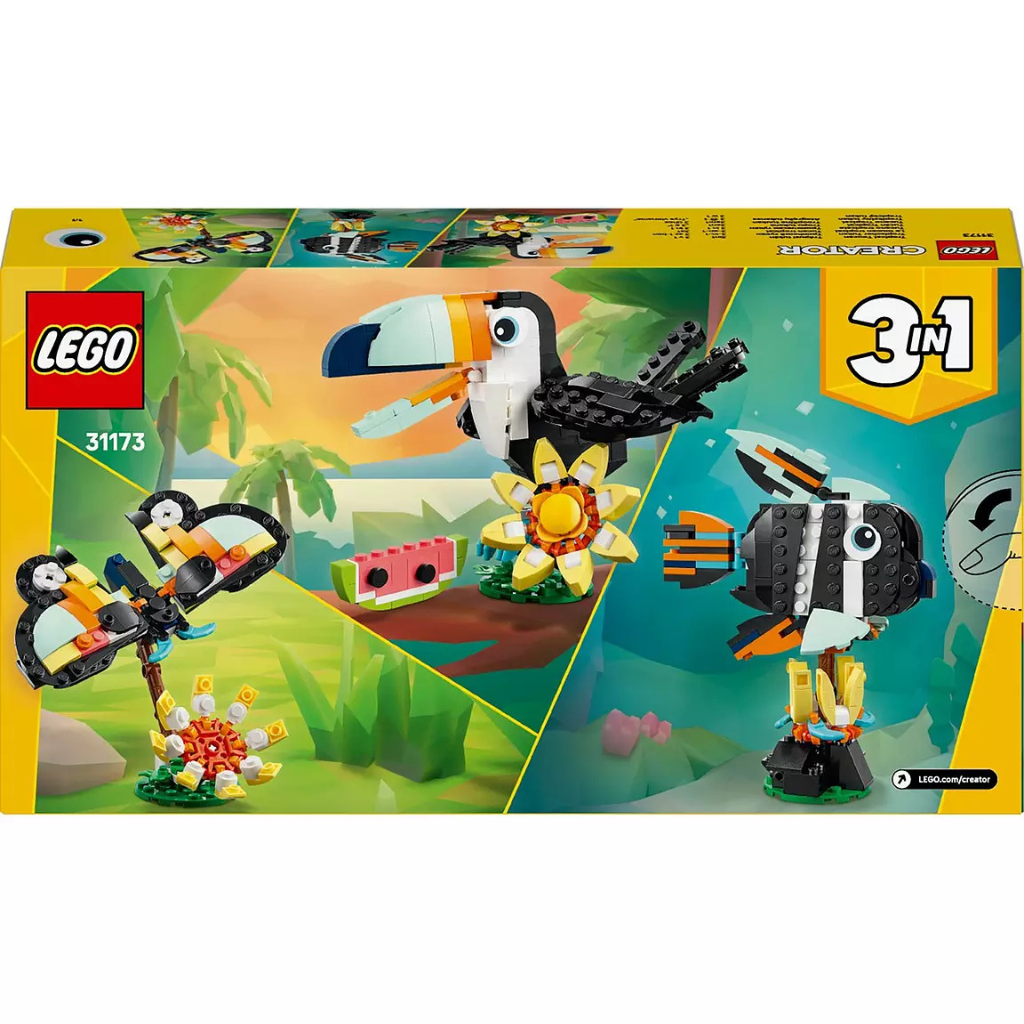 LEGO Creator 3in1 Wild Animals: Tropical Toucan 31173 – Mulveys.ie