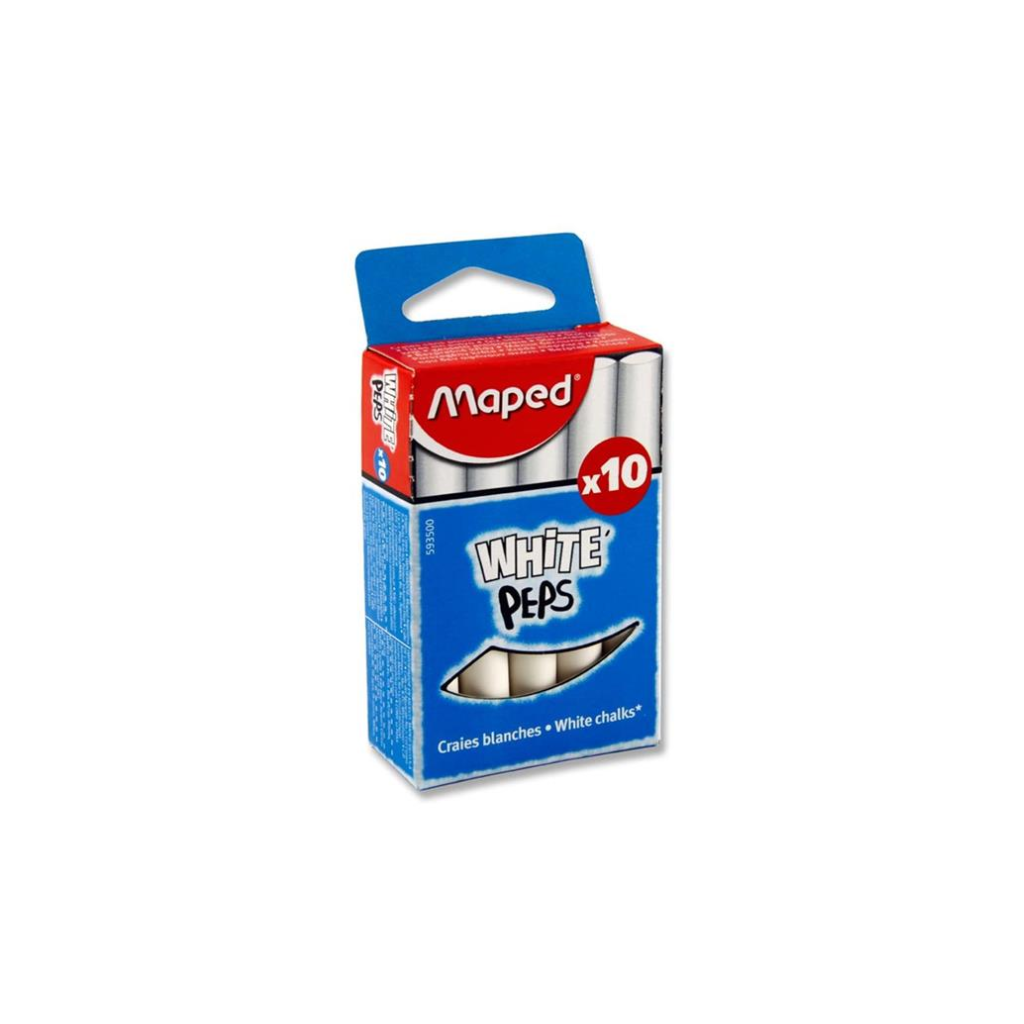 Maped Box 10 Chalk - White – Mulveys.ie
