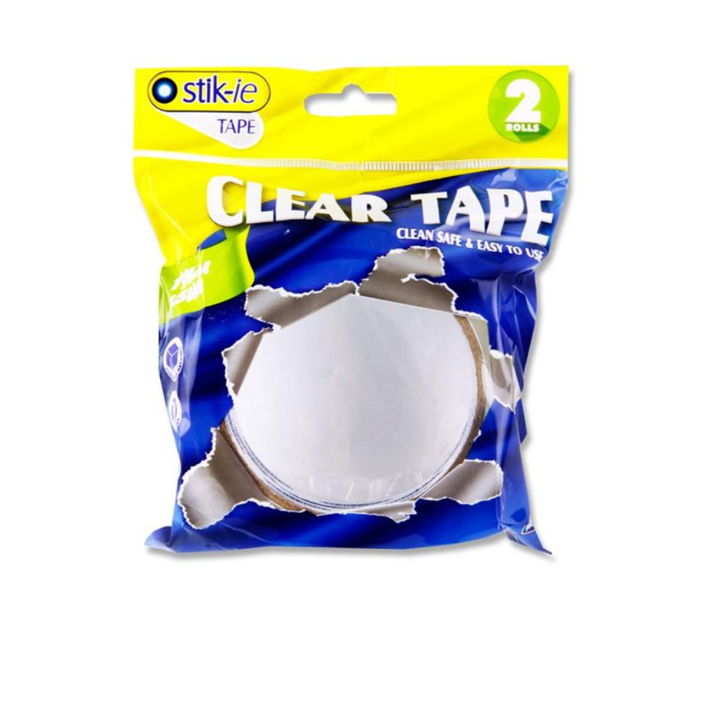Stik-ie Pack 2 Tape - 19mmx50m – Mulveys.ie