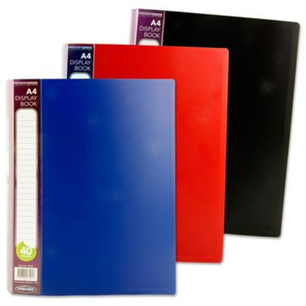 A4 Display Book - 40 pockets – Mulveys.ie