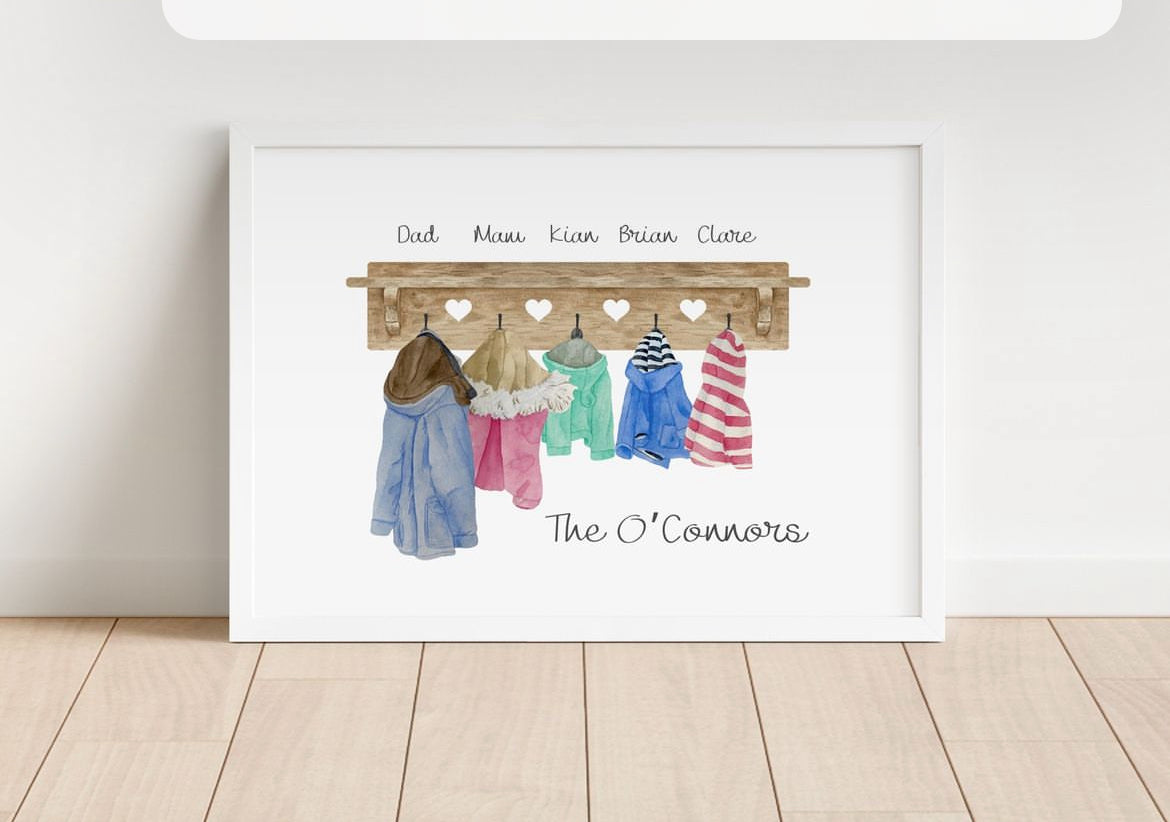 Family Coats Personalised Frame by " Creations by Aisling " – Mulveys.ie