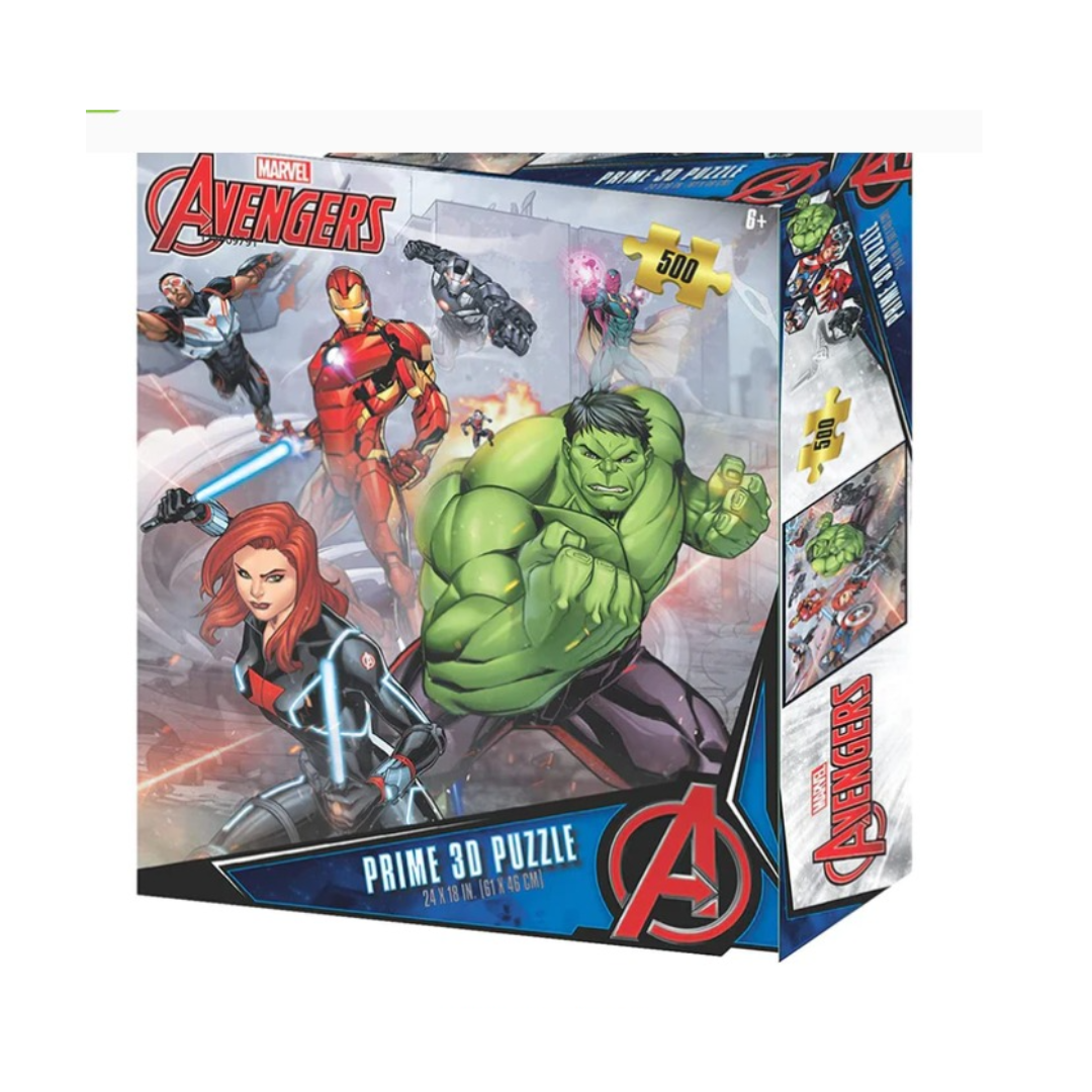 Marvel Avengers 500 Pieces 3D Puzzle – Mulveys.ie
