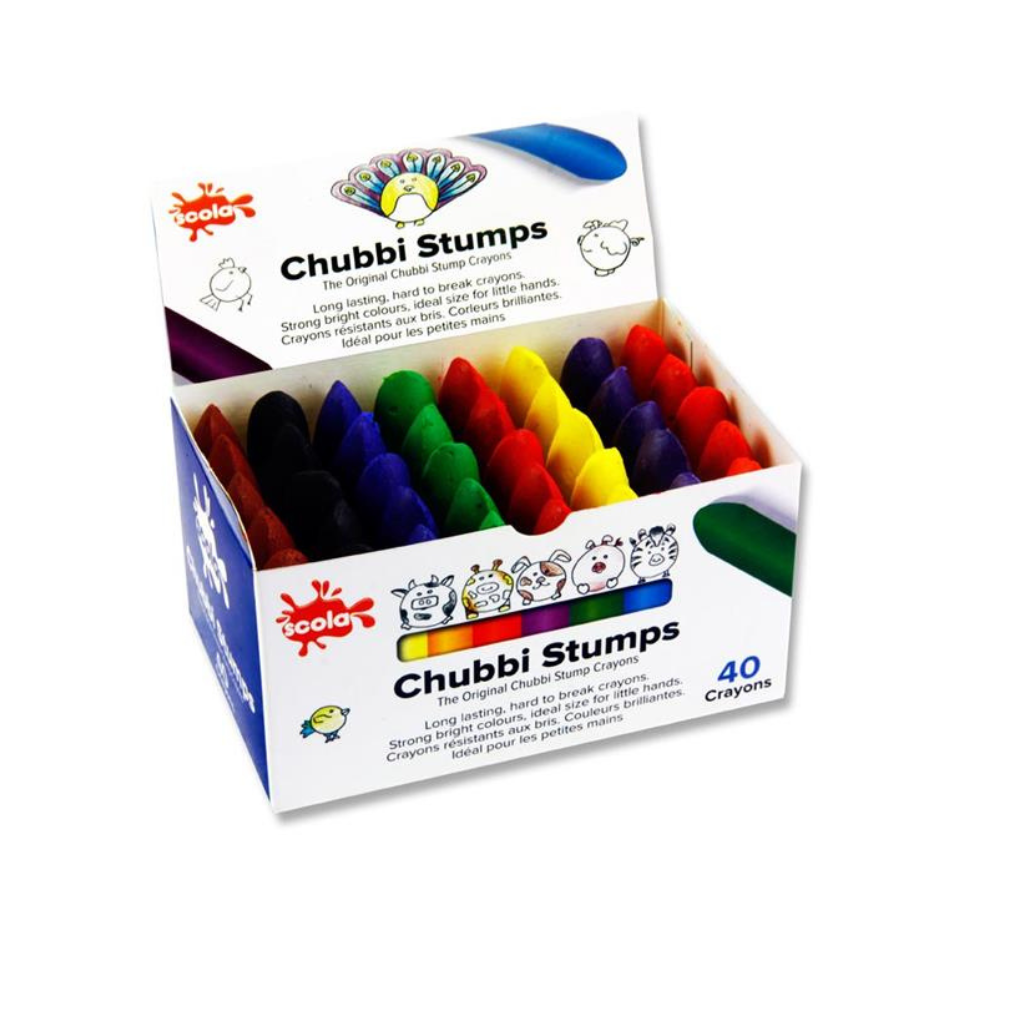 Scola Chubbi Stumps Chublets (40) - Crayons – Mulveys.ie